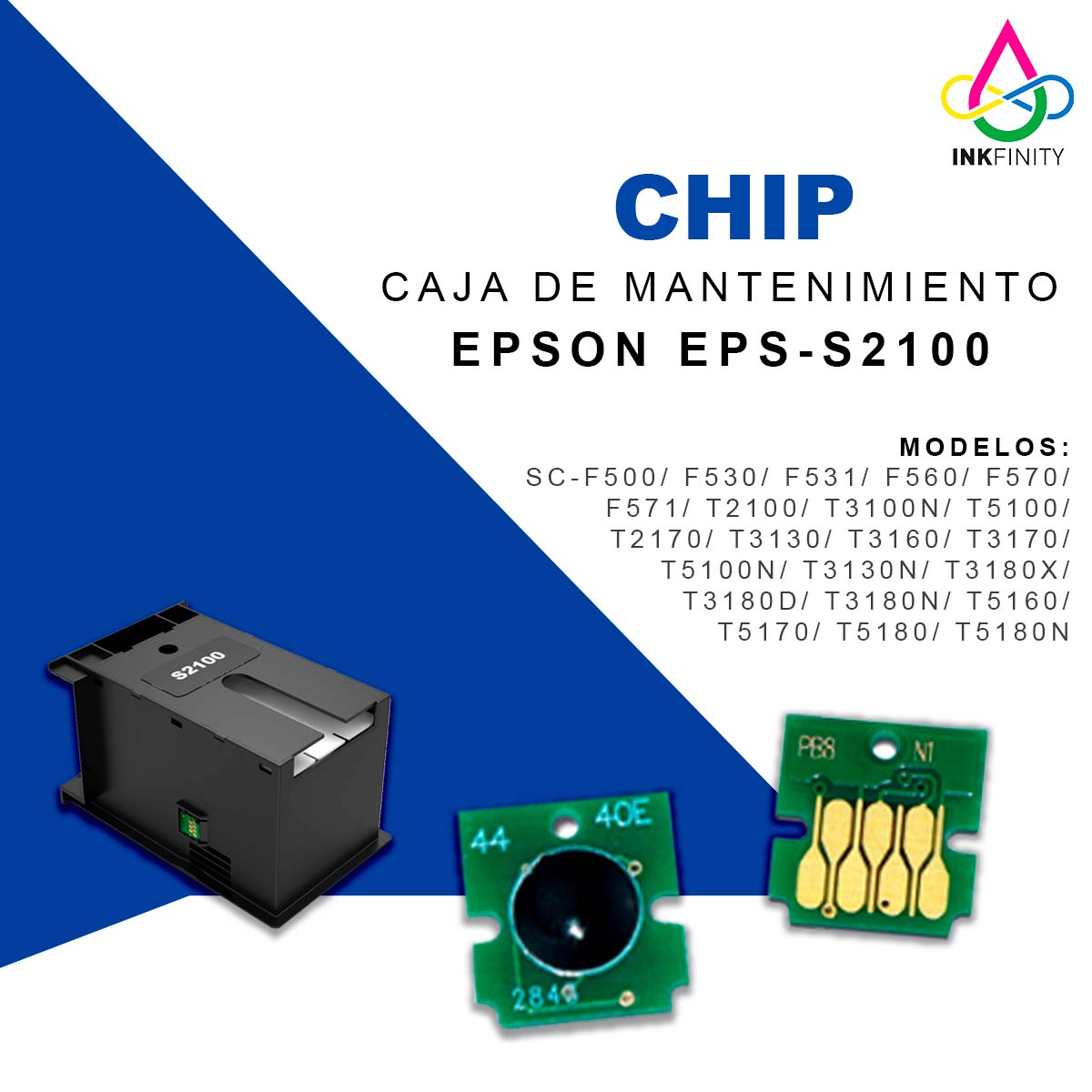 CHIP PARA EPSON CAJA DE MANTENIMIENTO EPS-S2100 – Inkfinity