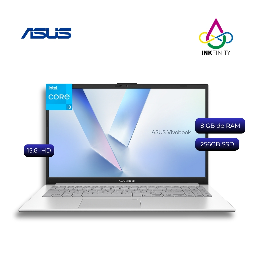 Asus VivoBook Go 15 E1504G, 15.6″ FHD - Core i3-N305 - 8GB RAM - 256GB ...