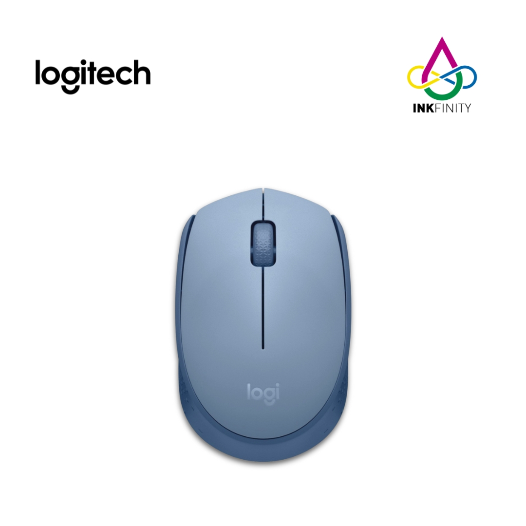 Mouse LOGITECH M 170 Inalámbrico – Celeste – Inkfinity